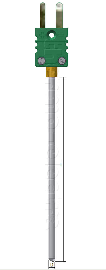 ME 1055 Mantel thermokoppel met mini plug - Thermo Electra